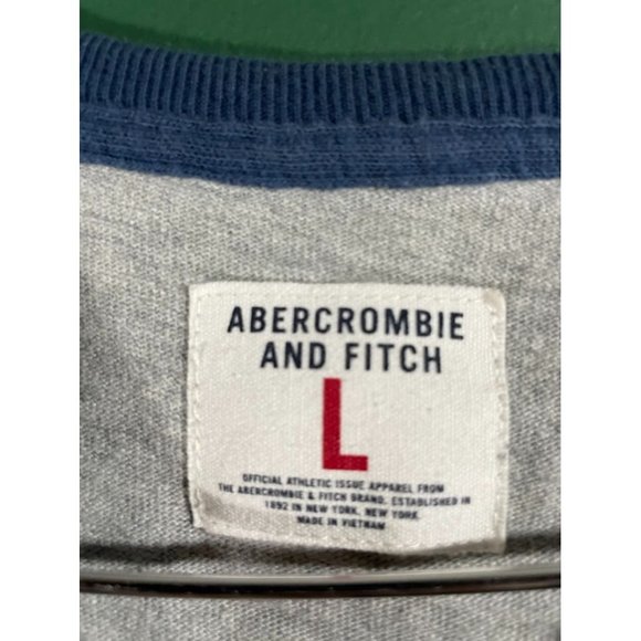 Abercrombie & Fitch | Shirts | Abercrombie Fitch Mens Greyblue Long Sleeve Sweatshirt Size L ...